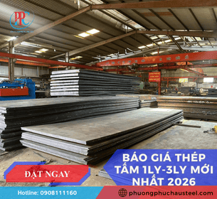 Bảng Báo Giá Thép Tấm 1ly–3ly 2026 Mới Nhất | Phương Phú Châu